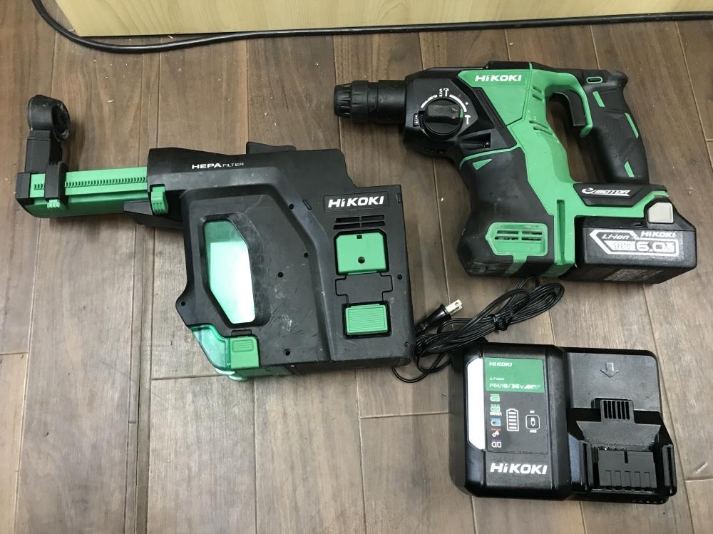 【買取実績】HiKOKI 集じんシステム付コードレスハンマドリル DH18DBL[千葉県市川市]千葉店
