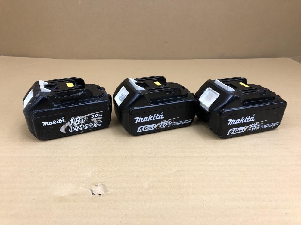 【買取実績】 マキタ makita バッテリー 3点セット BL1860B/BL1850B/BL1830B [茨城県牛久市] 柏店